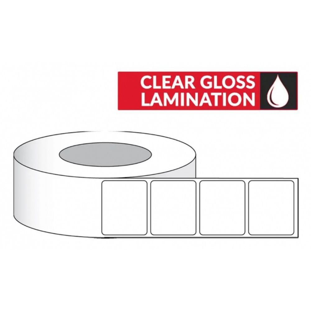 3 in x 2.5 in Clear Gloss Lamination Label roll for IColor 250 (750 ...
